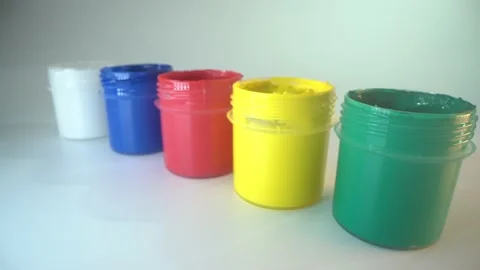 Many colours on the line on white surfac... | Stock Video | Pond5