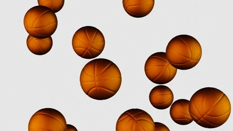 Basketballs Transparent Stock Video Footage | Royalty Free Basketballs ...