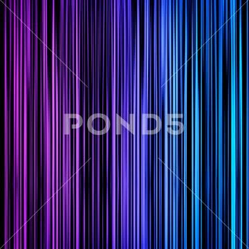 Many rows of vertical lines of different colors on a black background ...