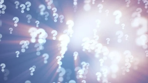 Many shiny random fading question marks ... | Stock Video | Pond5