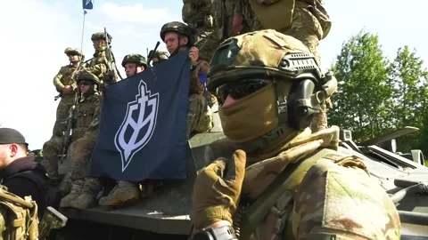 Many soldiers in military uniform stand ... | Stock Video | Pond5