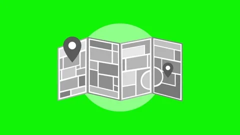 Map Animation with Location Markers, Ani... | Stock Video | Pond5