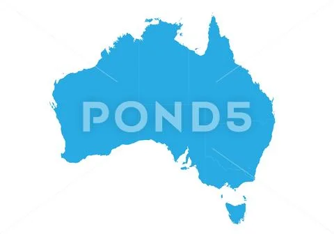 Map of australia. High detailed vector map - australia. Illustration ...