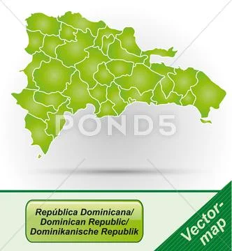 Map of dominican republic ~ Clip Art ~ Download #37869399