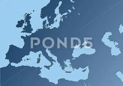 Map of Europe Stock Illustration ~ Graphic #60843588 | Pond5