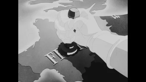 Map illustrates German conquered France,... | Stock Video | Pond5