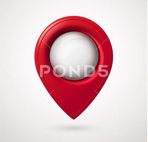 Map location pointer.Realistic style. Vector illustration.: Royalty Free #106951854