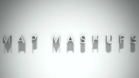 Map Mashups 3D title animation with shad... | Stock Video | Pond5