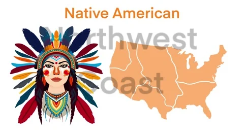 The map of Native American tribes, Indig... | Stock Video | Pond5