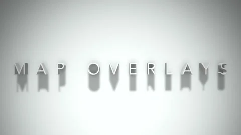 map overlays 3D title animation with sha... | Stock Video | Pond5