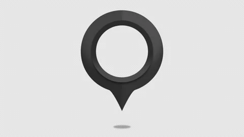 Map Pin Overlay - Map Pointer - Map Mark... | Stock Video | Pond5