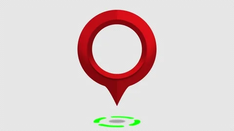 Map Pin Overlay - Map Pointer - Map Mark... | Stock Video | Pond5