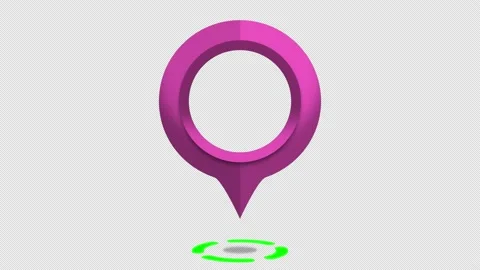 Map Pin Overlay - Map Pointer - Map Mark... | Stock Video | Pond5