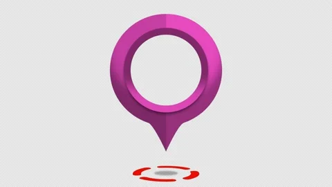 Map Pin Overlay - Map Pointer - Map Mark... | Stock Video | Pond5