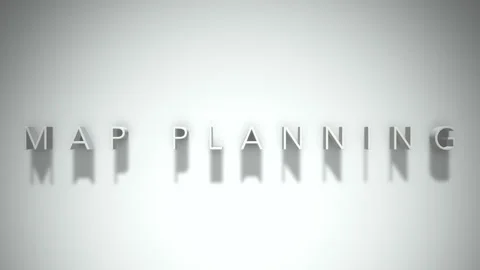 map planning 3D title animation white te... | Stock Video | Pond5