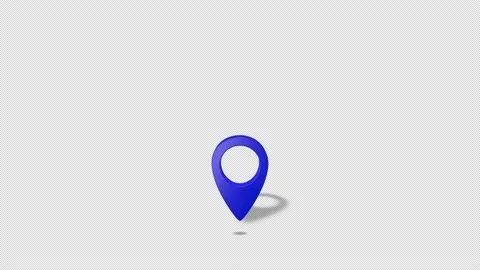Map Pointers Animation 2 Fixed Blue Map ... | Stock Video | Pond5