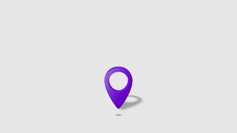 Map Pointers Animation 2 Fixed Purple Ma... | Stock Video | Pond5