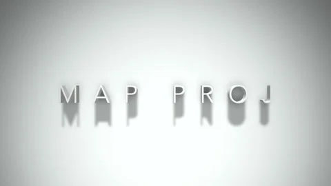 map proj 3D title animation with shadows... | Stock Video | Pond5