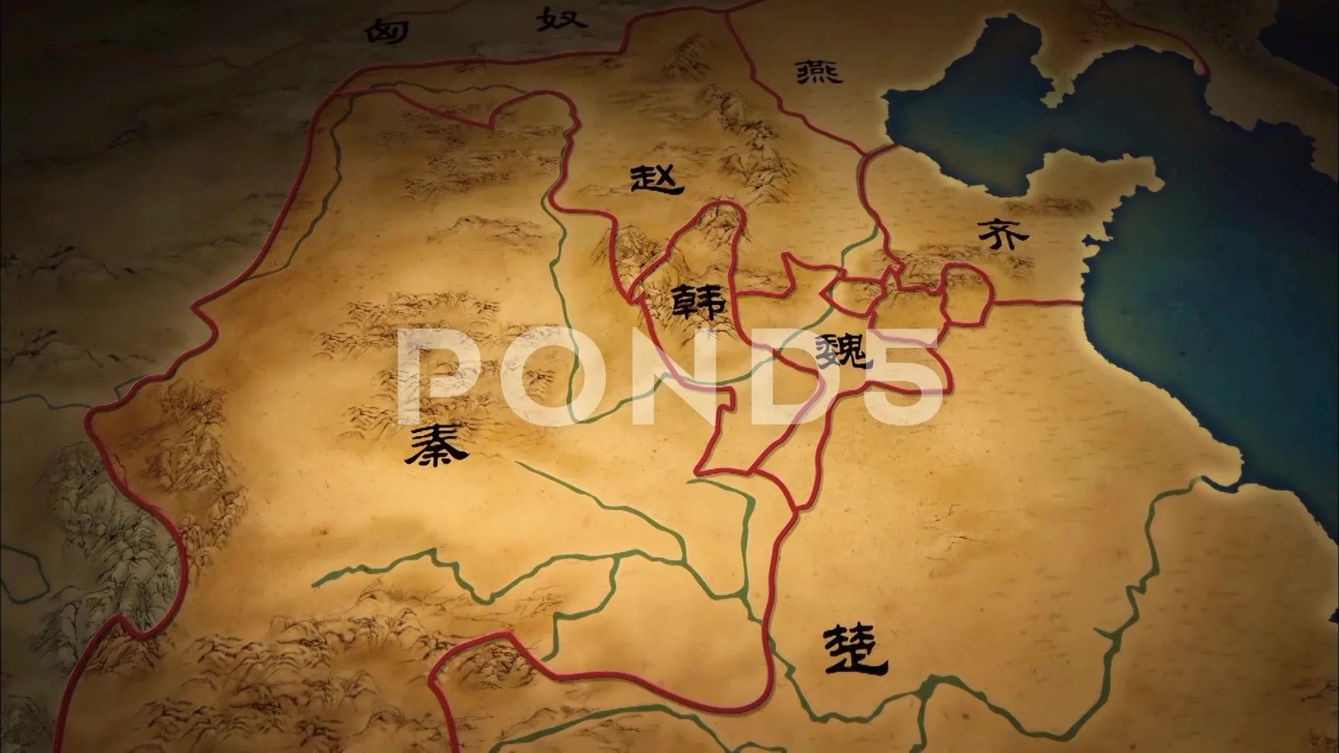 Qin Empire Map Timeline Of The Warring States And The Qin Dynasty