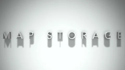 Map Storage 3D title animation with shad... | Stock Video | Pond5