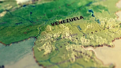 map of venezuela animated with wireframe... | Stock Video | Pond5