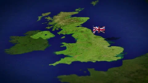 Uk Map Animation Stock Footage ~ Royalty Free Stock Videos | Pond5