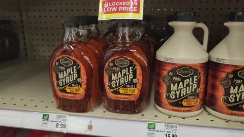 Maple Syrup Container Food Eat Grocery S... | Stock Video | Pond5