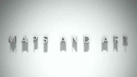 maps and art 3D title animation with sha... | Stock Video | Pond5