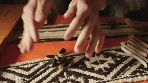 Mapuche playing traditional payana game | Stock Video | Pond5