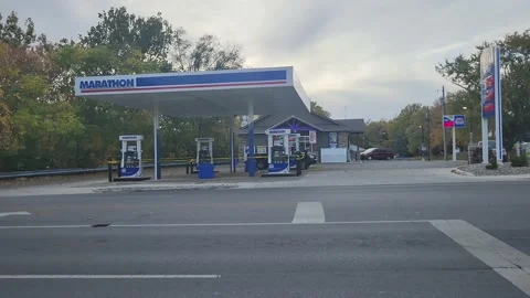 Marathon Gas Station Convenience Store S... | Stock Video | Pond5