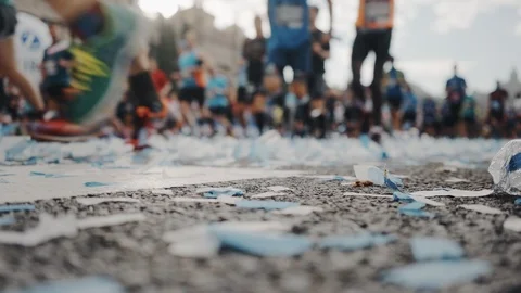 Marathon Finish Line Stock Footage ~ Royalty Free Stock Videos | Pond5