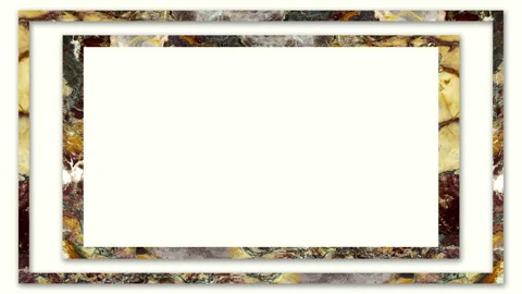 Marble Border Design With Yellow And Bro... | Stock Video | Pond5