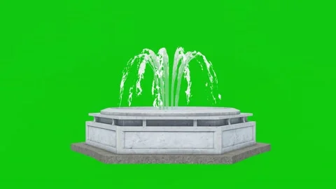 Marble Fountain Pond with Water Splashin... | Stock Video | Pond5