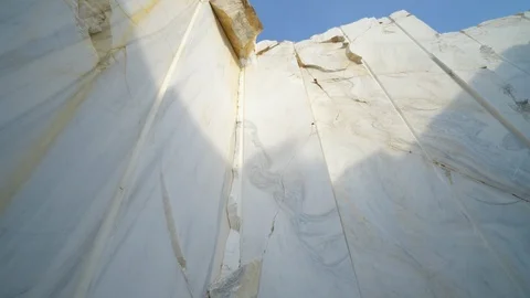 Marble Quarry site Huge Marble Blocks | Stock Video | Pond5