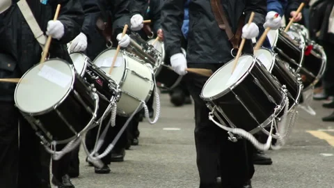 Walking Band Parade Stock Footage ~ Royalty Free Stock Videos | Pond5
