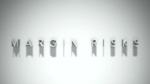 margin risks 3D title animation white te... | Stock Video | Pond5
