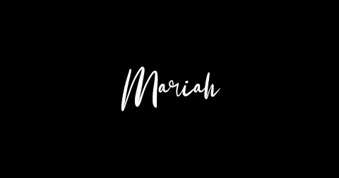 Mariah Woman's Name Design Decorative An... | Stock Video | Pond5