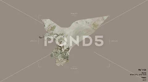 Ma'rib - Yemen. Bounding box. Satellite: Royalty Free #137417222
