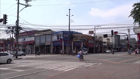 Marikina City Intersection with Stopligh... | Stock Video | Pond5