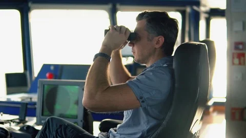 Marine Navigational Officer Stock Footage ~ Royalty Free Stock Videos ...