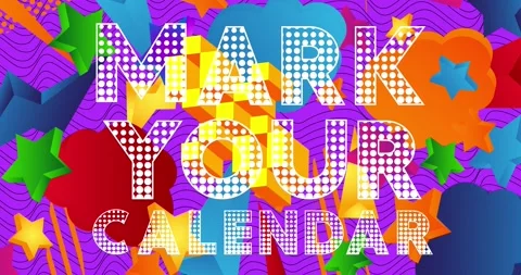 Mark Your Calendar Text on Changing Perc... | Stock Video | Pond5