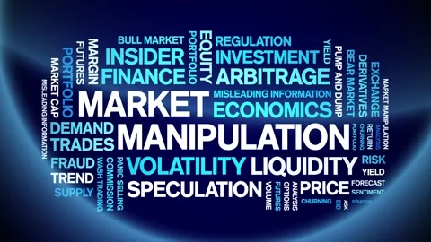 Market Manipulation animated word cloud,... | Stock Video | Pond5