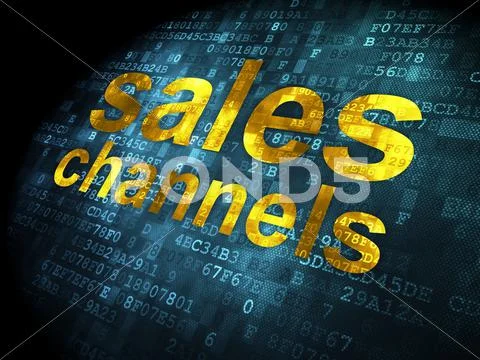 Marketing concept: Sales Channels on digital background: Graphic #37135989
