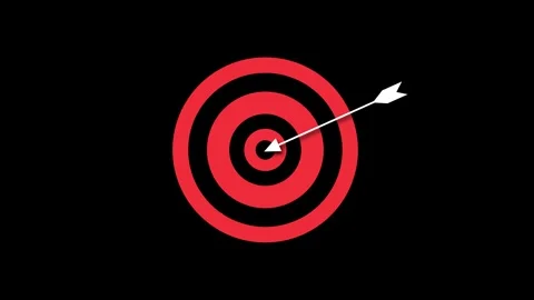 Marketing targeting strategy symbol. Aim... | Stock Video | Pond5