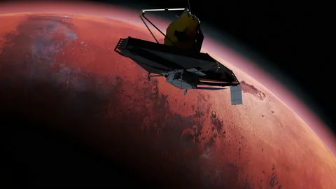 Mars Reconnaissance Orbiter, James Webb ... | Stock Video | Pond5