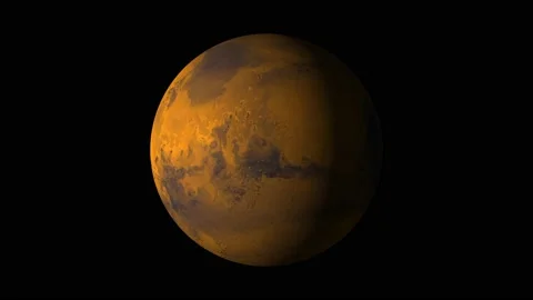 Mars rotation animation. Planet image us... | Stock Video | Pond5