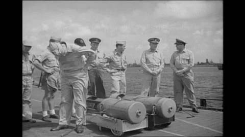 MARSHALL ISLANDS - 1946 - Vice Admiral B... | Stock Video | Pond5