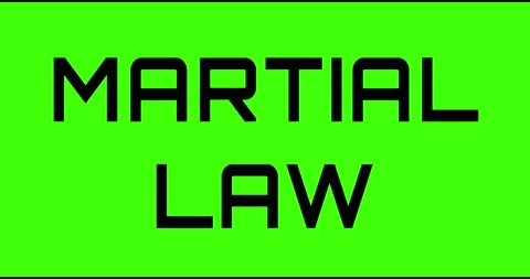 Martial law text green screen, masked gl... | Stock Video | Pond5