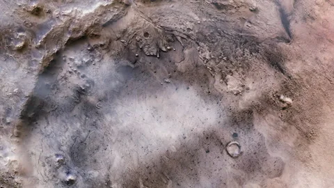 Martian Landscape with Ancient River Bed... | Stock Video | Pond5