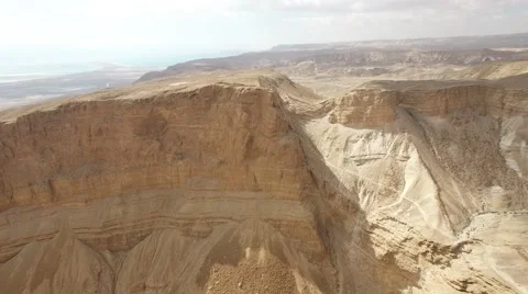 Masada - Plateau overview from southern ... | Stock Video | Pond5